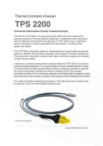 TPS 2200 - Hot Disk - PDF Catalogs | Technical Documentation | Brochure