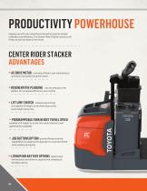 CENTER RIDER STACKER - Toyota Industrial Equipment - PDF Catalogs ...