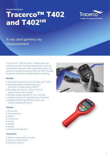 All Tracerco Ltd catalogs and technical brochures