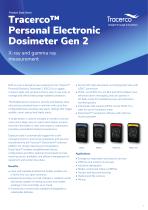 Radiation dosimeter - PED2 series - Tracerco Ltd - personal / digital