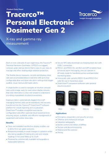 All Tracerco Ltd catalogs and technical brochures