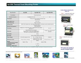 AP1200 Easy Load Thermal Panel Printer. - ABLE Systems - PDF Catalogs | Technical Documentation ...