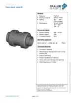 Cone check valve S4 - Praher Plastics Austria GmbH - PDF Catalogs ...