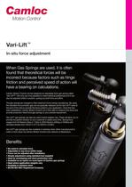Vari-lift Gas Spring - Camloc Motion Control Ltd - PDF Catalogs ...