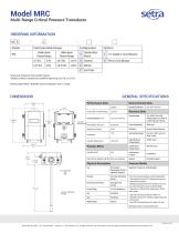 Model MRC - SETRA - PDF Catalogs | Technical Documentation | Brochure
