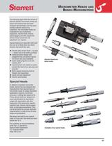 MICROMETER HEADS AND BENCH MICROMETERS - STARRETT - PDF Catalogs ...