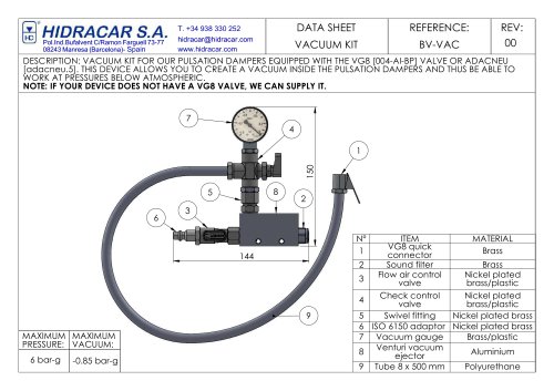 All Hidracar, S.A. catalogs and technical brochures