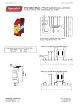 Automatic control unit - PRSU/4 - Tapeswitch - safety / DIN rail