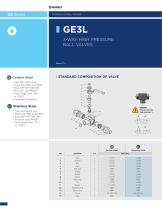 ボールバルブ - GE3 - Gemels S.p.A. - レバー / 制御 / オイル