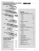 F-Series Air Cylinders - FABCO-AIR - PDF Catalogs | Technical Documentation | Brochure