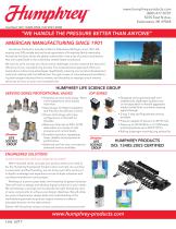 Humphrey Products Line Card - Humphrey Products - PDF Catalogs | Technical Documentation | Brochure