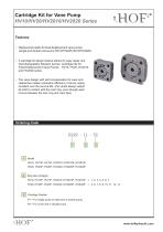 Cartridge Kit HV10, HV20, HV2010 and HV2020 series - HOF HYDRAULIC ...