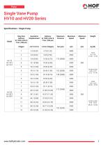 Single and Double Vane Pump HV10 and HV20 Series - HOF HYDRAULIC - PDF ...