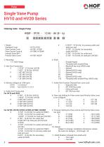 Single and Double Vane Pump HV10 and HV20 Series - HOF HYDRAULIC - PDF ...