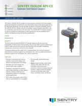 Sentry ISOLOK API-CE Hydrocarbon Liquid Sampler Spec Sheet - Sentry ...
