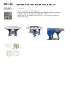 SWIVEL, ROUND CUTTING ROOM WORK TABLE SK-3/O - REXEL - PDF Catalogs ...