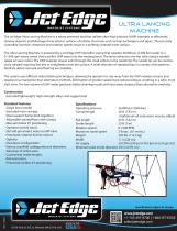Ultra Lancing Machine - Rotary Waterjet Tool - JET EDGE - PDF Catalogs ...