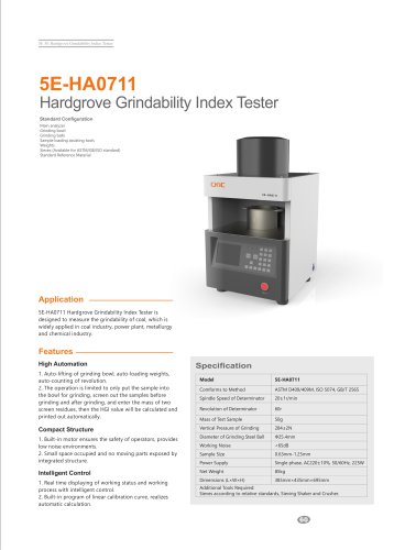 CKIC 5E-HA60×50 Hardgrove Grindability Index Tester - CKIC / Changsha ...