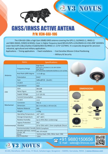 High Precision GNSS Active Antenna - V3Novus Pvt Ltd - PDF Catalogs ...