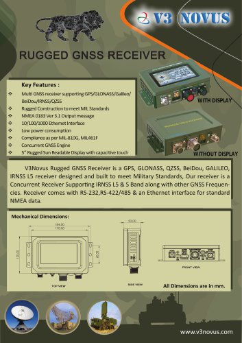 Navic GNSS Receiver - V3Novus Pvt Ltd - PDF Catalogs | Technical ...