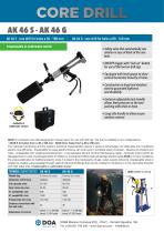 AK46 CORE DRILL - DOA Hydraulic Tools Srl - PDF Catalogs | Technical ...
