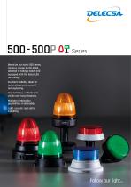 Steady indicator light - D-500 - DELECSA - LED / panel-mount / IK 10