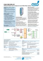 Data Sheet CAN-CBX-REL4/2 - esd electronics gmbh - PDF Catalogs | Technical Documentation | Brochure