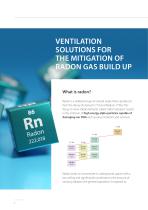 Ventilation solutions for the mitigation of radon gas build up - SODECA ...