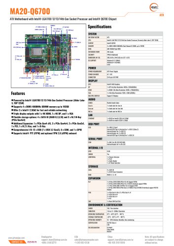 All Jetway Information Co., Ltd. catalogs and technical brochures