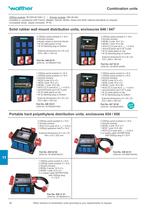 Socket outlet combinations, free standing units, suspension-type ...