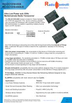 ISM band transceiver module - RC-CC1310-868 - Radiocontrolli S.R.L ...