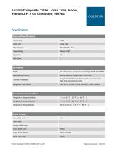 ActiFi® Composite Cable, Loose Tube, Indoor, Plenum 2 F, 4 Cu Conductor ...