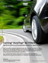 Fuel filter - DuraTrap® GC - CORNING - particulate / cartridge / pressure