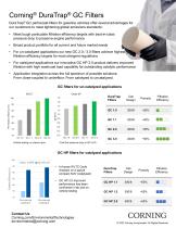 Corning® DuraTrap® GC Filters - CORNING - PDF Catalogs | Technical ...