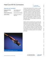 Heat-Cure MT-RJ Connectors - CORNING - PDF Catalogs | Technical ...