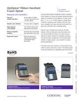 OptiSplice® Ribbon Handheld Fusion Splicer - CORNING - PDF Catalogs ...