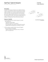 OptiTap® Hybrid Adapter - CORNING - PDF Catalogs | Technical ...