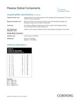 Passive Optical Components - CORNING - PDF Catalogs | Technical ...
