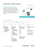 Plug & Play? Universal Systems - CORNING - PDF Catalogs | Technical Documentation | Brochure