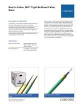 Reel In A Box, MIC® Tight-Buffered Cable - CORNING - PDF Catalogs ...
