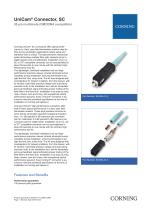 UniCam® Connector, SC - CORNING - PDF Catalogs | Technical ...