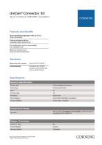 UniCam® Connector, SC - CORNING - PDF Catalogs | Technical ...