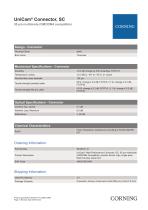UniCam® Connector, SC - CORNING - PDF Catalogs | Technical ...