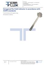 Octagonal Pie-Field indicator in accordance with ASME standards ...