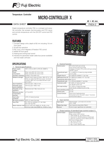 All FUJI ELECTRIC France catalogs and technical brochures