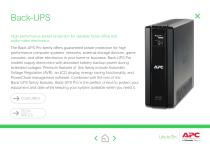 Back-UPS - APC - PDF Catalogs | Technical Documentation | Brochure