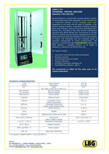Universal Testing Machine Catalogue - Catalog Library