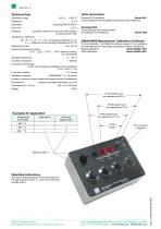 Data Sheet - Decade Pt100 Simulator Model 4501 - burster präzisionsmesstechnik gmbh & co kg ...