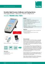 Data Sheet-Mobile High-Precision Calibrator and Testing Device TRANS ...