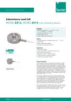 Data Sheet Subminiature Load Cell Model 8413 Model 8414 with overload ...
